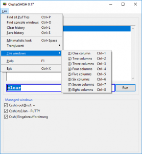 ClusterSHISH für Windows – Allerstorfer.at