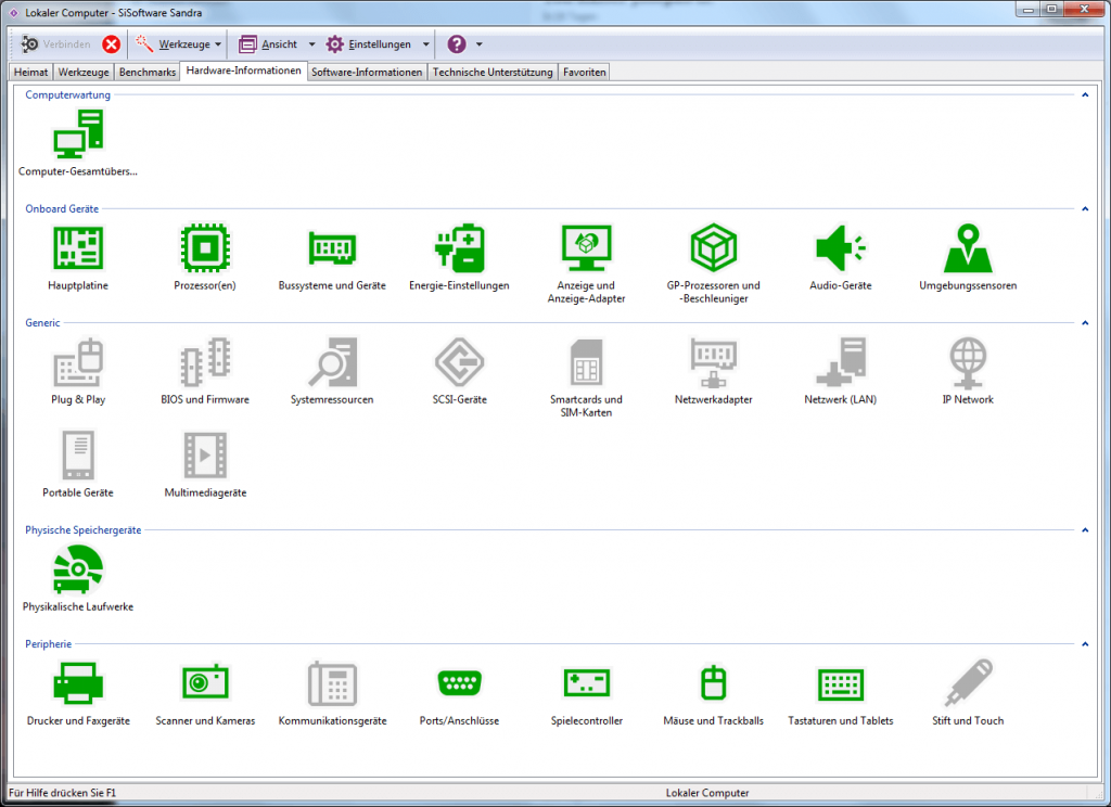 SiSoftware Sandra Lite – Allerstorfer.at